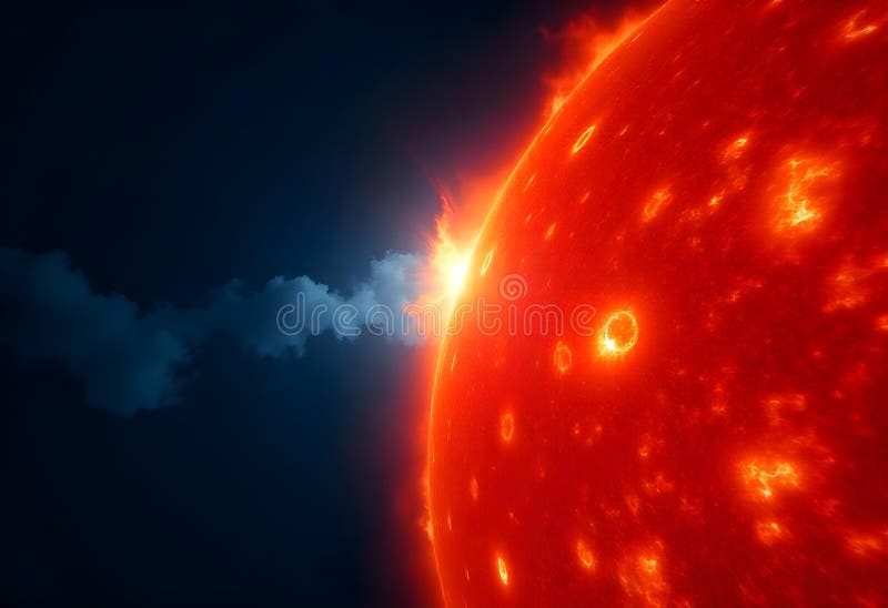 Solar Flares Erupting from Sun Surface with Dark Matter Cloud ...