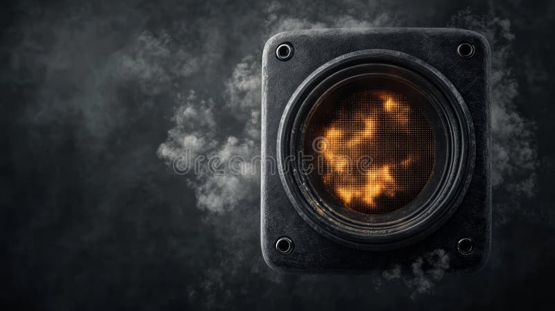Powerful Speaker Generates Smoke Effect from Intense Sound Waves at a ...