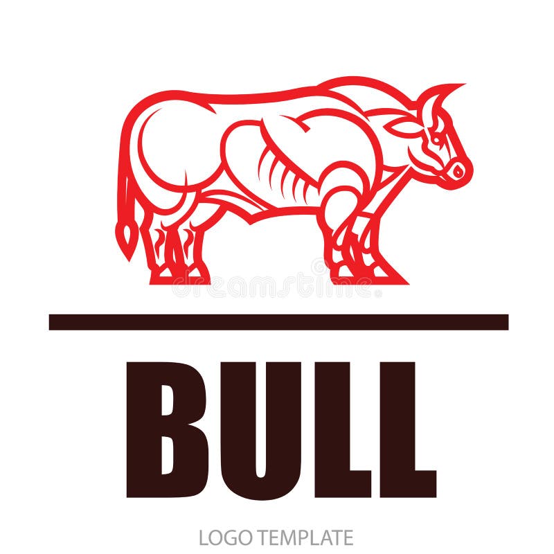 Powerful Standing Belgian Blue Bull Stock Vector - Illustration of huge ...