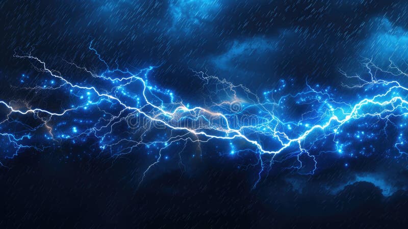 Powerful Storm Cloud with a Bright Flash of Lightning, Useful for ...