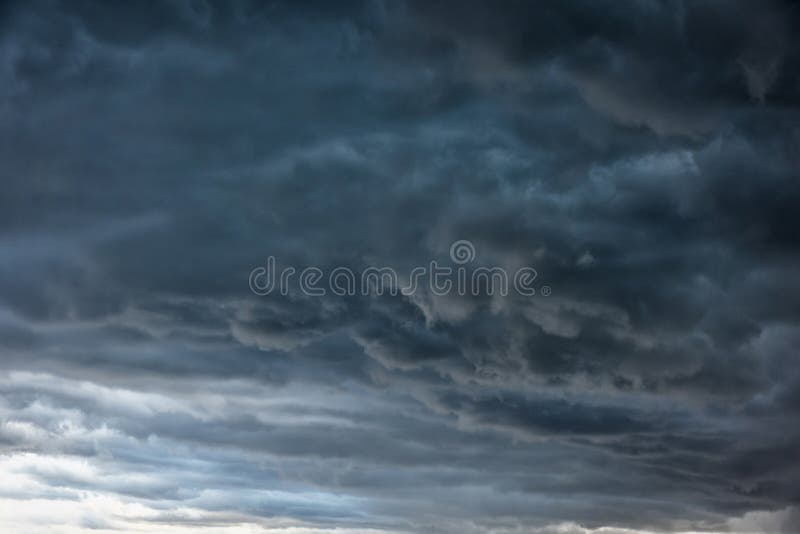 Powerful Storm Clouds in the Evening Stock Image - Image of summer ...