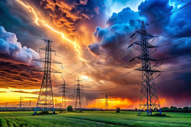 Dramatic Weather Conditions Affect Power Transmission Infrastructure a ...