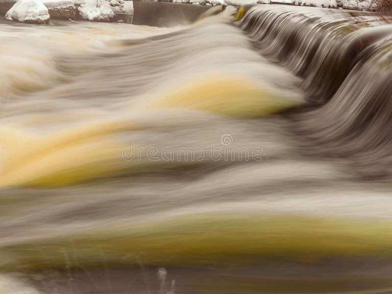 Powerful water flow stock image. Image of panorama, district - 112685107