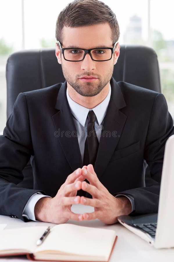 Powerful and successful. stock photo. Image of office - 40609362