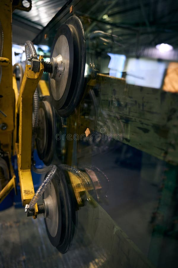 Powerful Suction Cups Ona Special Device for Installation and Loading ...