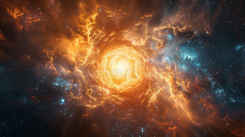 A Powerful Supernova Explosion Stock Illustration - Illustration of glowing, explosion: 333920848