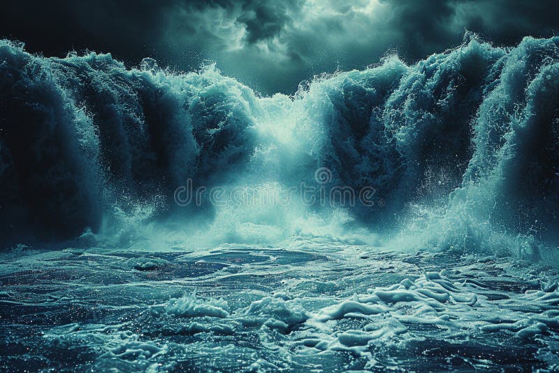 The Powerful Surge of a Waterfall Stock Image - Image of stream ...