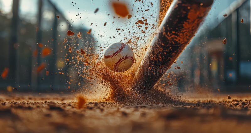 Baseball Bat Dusty Field Sunset Stock Photos - Free & Royalty-Free ...