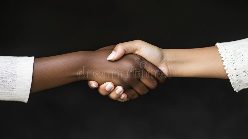 A Powerful Symbol of Unity: Interracial Handshake Captures the Essence ...