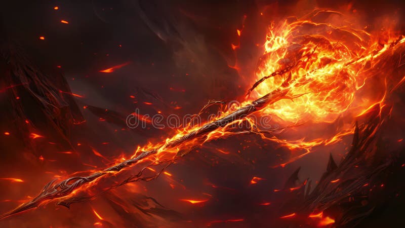 A Powerful Tool of Destruction the Flame Whip Stock Video - Video of ...