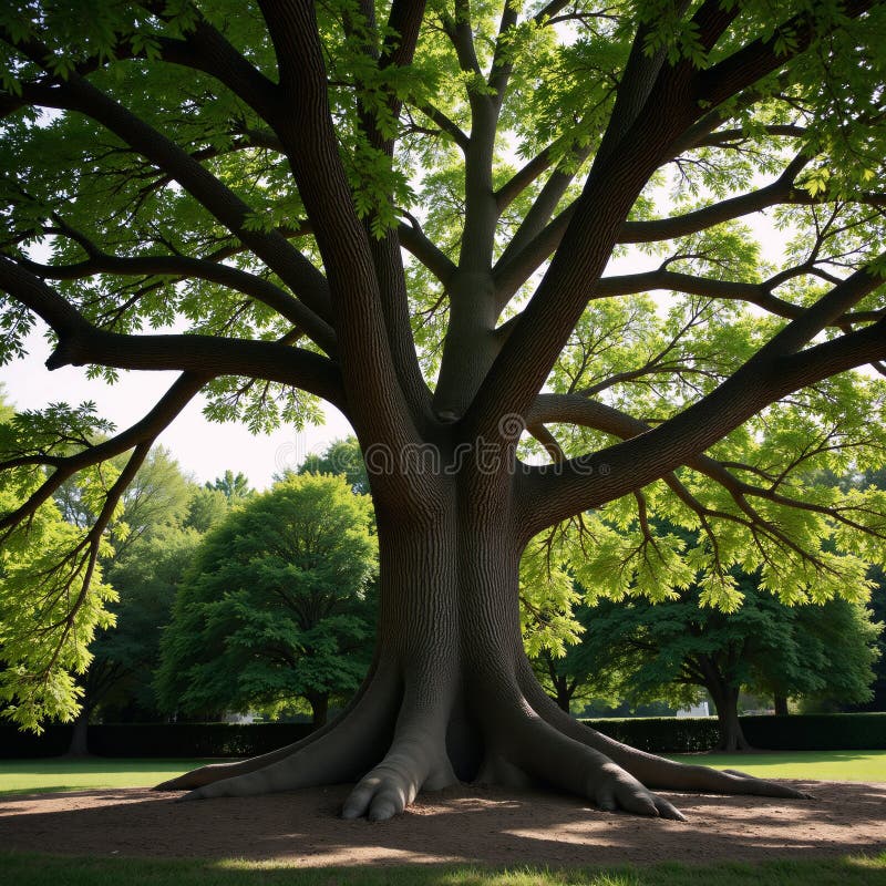 A Powerful Tree with Deep Roots and Widereaching Branches Symbolizing ...