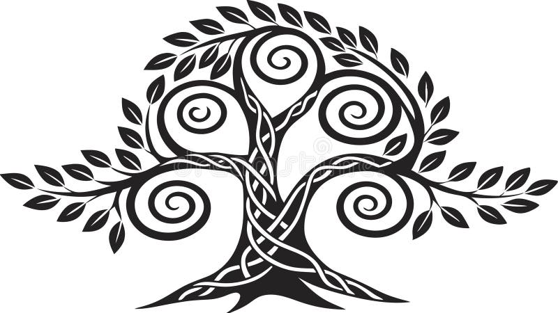 Symbolic Celtic Tree of Life, Connection and Growth, Vector Design ...