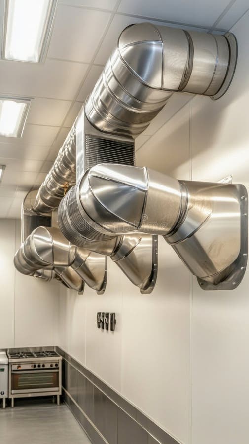 Industrial Ventilation System Providing Clean Air in Commercial Kitchen ...