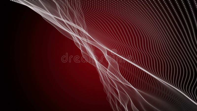 Powerful Animation with Particle Wave Object in Slow Motion and Space ...