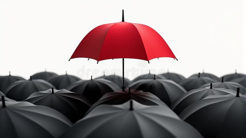 Umbrella Shield: Protection and Security Amidst the Storm (Generated ...