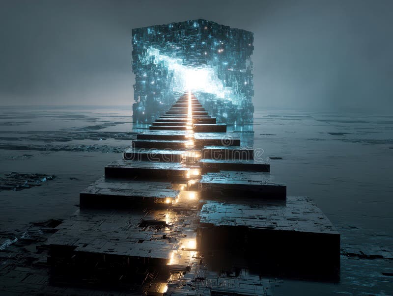 A Powerful Visual Metaphor of Transformation or Digital Evolution ...