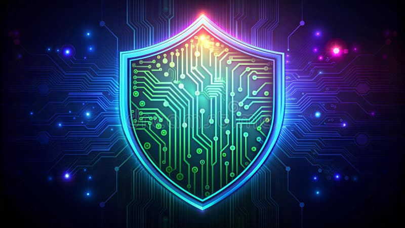 A Powerful Visual Representation of Cybersecurity AI Generated Stock ...