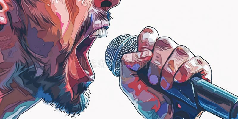 Powerful Vocals: a Singer S Passionate Performance. Created by ...