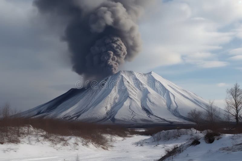A Powerful Volcanic Eruption Occurred with the Release of Ash and Lava ...