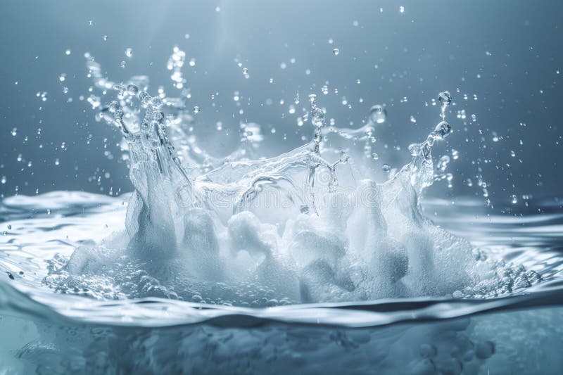 Powerful Water Explosion Frozen in Time, Creating Captivating Visual ...