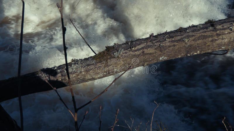 Powerful Water Flow at the Reservoir Discharge Stock Video - Video of ...