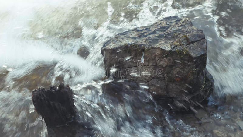 Powerful Water Flow at the Reservoir Discharge Stock Footage - Video of ...