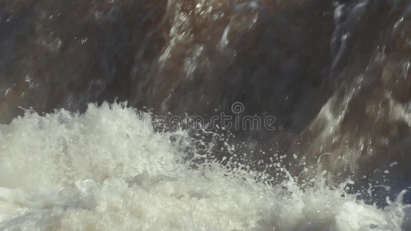 Powerful Water Flow at the Reservoir Discharge Stock Video - Video of ...