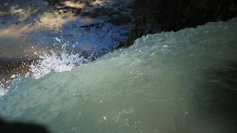 Powerful Water Flow at the Reservoir Discharge Stock Video - Video of ...