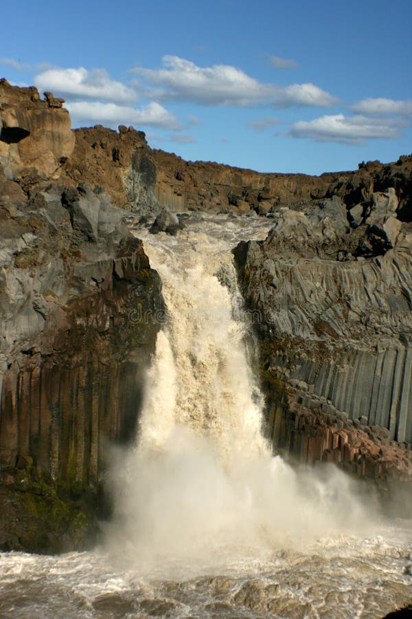 Powerful waterfall stock image. Image of green, strength - 8693375