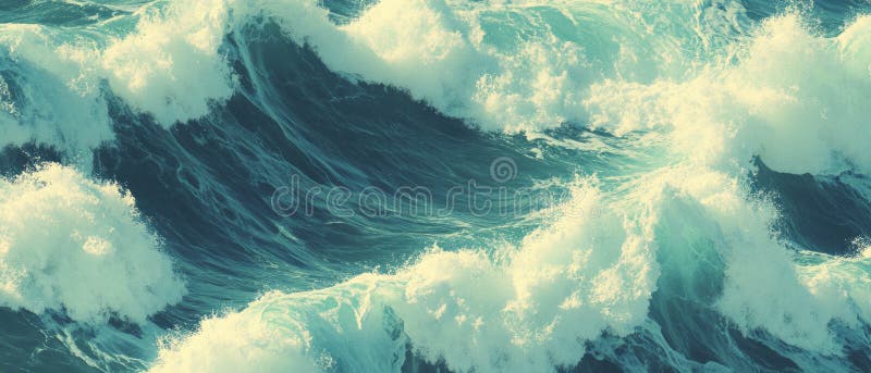 Powerful Waterfall Cascading with Splashes Creating a Seamless Pattern ...