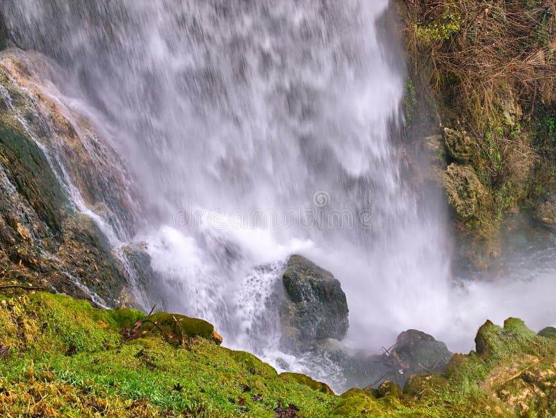 Powerful Waterfall in Edessa, Greece. Beautiful Water Flow, Impressive ...