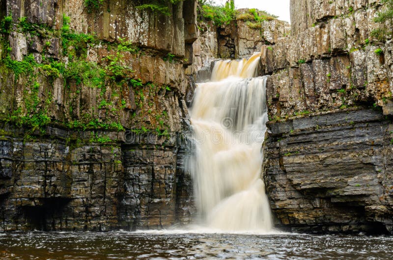 High Force Waterfall in Middleton-in-teesdale. Yorkshire, England Stock ...