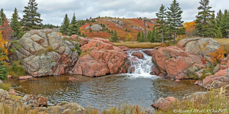 Powerful Waterfalls Collapse Their Power from High Rocks, Creating a ...
