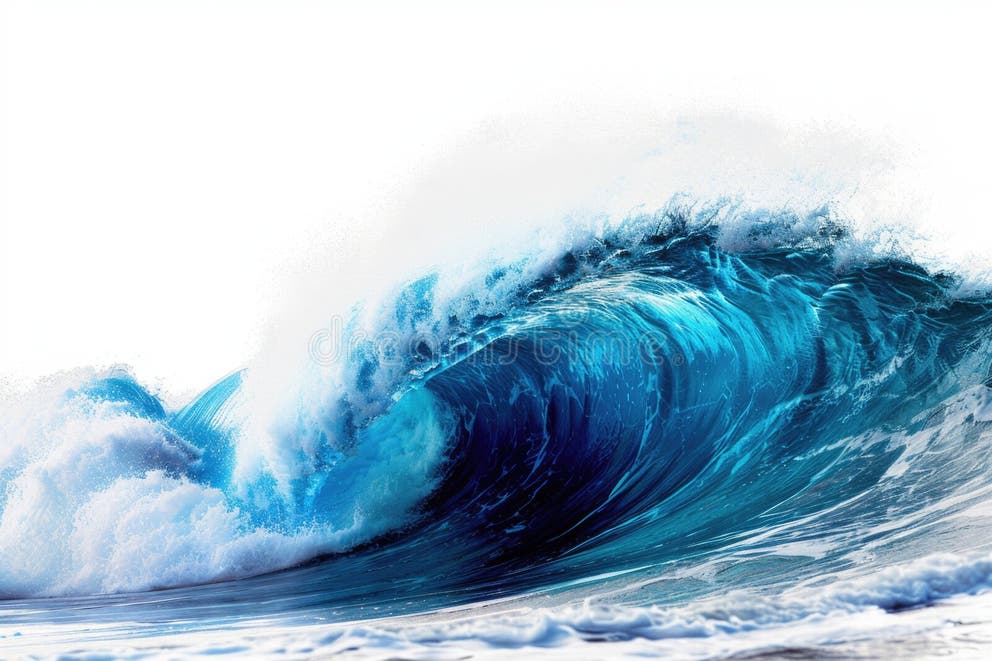 A Powerful Wave Crashes Onto the Sandy Beach, Creating a Misty Atmosphere Stock Image - Image of ...