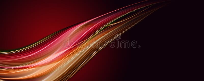 Powerful Wave Panorama Design Illustration Stock Illustration ...