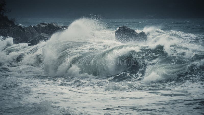Powerful waves stock image. Image of wave, powerful - 246359905
