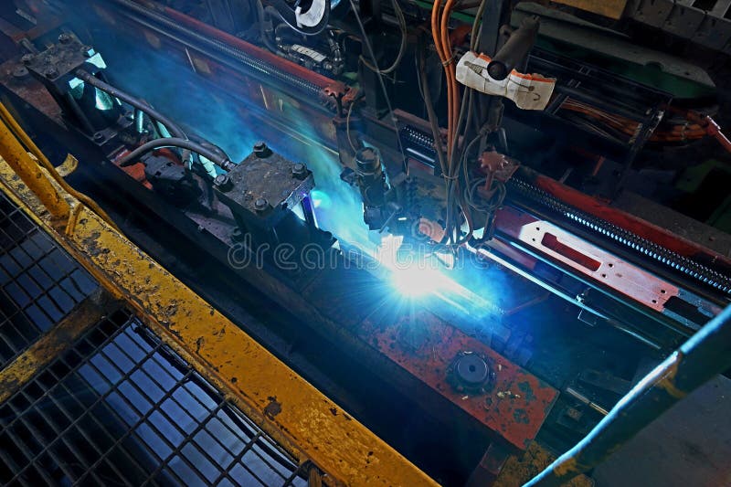 Powerfull steel cutter stock photo. Image of coil, roller - 344781488