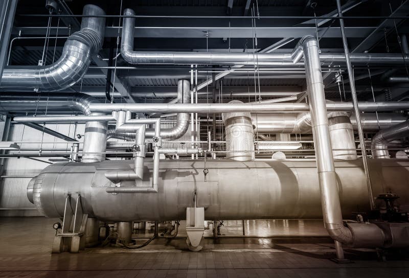 Powerhouse pipe system stock image. Image of site, pipe - 103019653