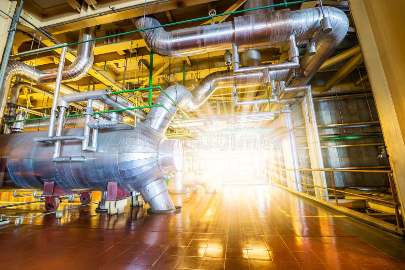 Powerhouse pipe system stock image. Image of power, factory - 98801053