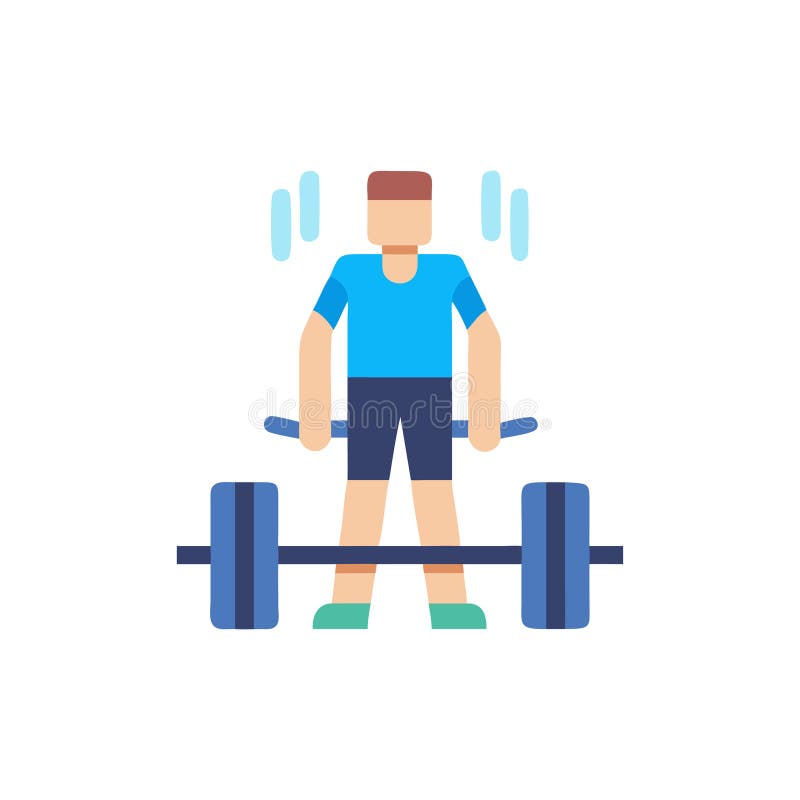 Powerlifting Deadlift Jack Icon Stock Illustration - Illustration of ...