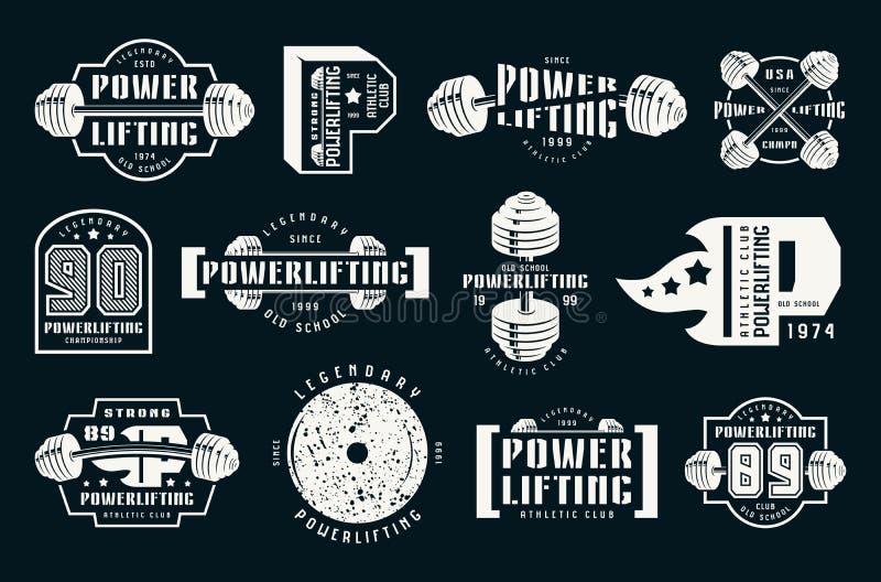 Powerlifting Emblem Stock Illustrations – 739 Powerlifting Emblem Stock ...
