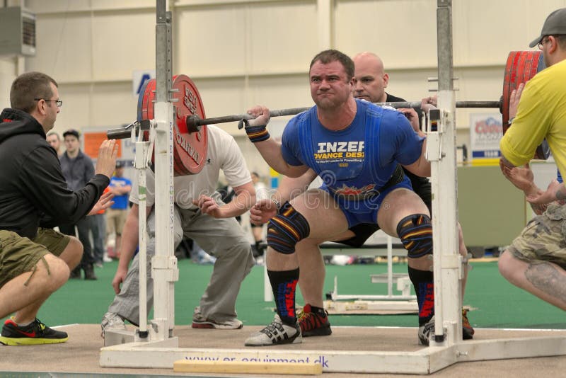 Powerlifting Event - Squat Lift Editorial Image - Image of press ...