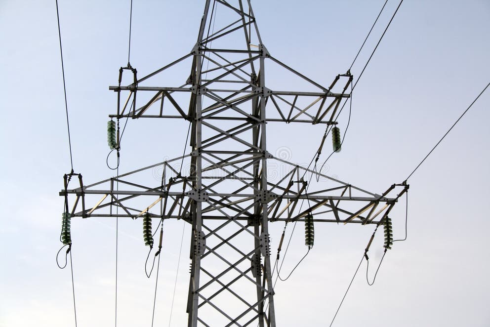 Powerline stock photo. Image of load, conductor, light - 2233696