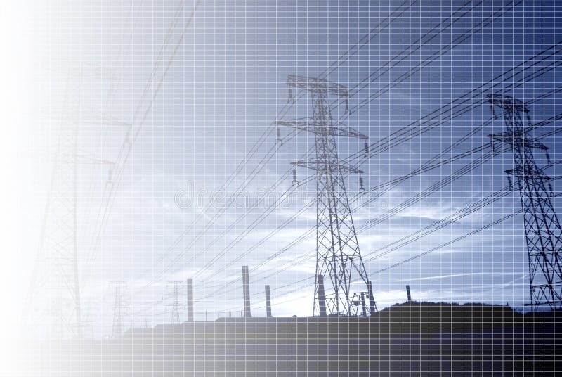 Powerline background stock image. Image of power, grid - 671675