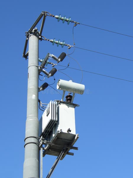 Powerline Pole and Transformer Stock Photo - Image of resource ...