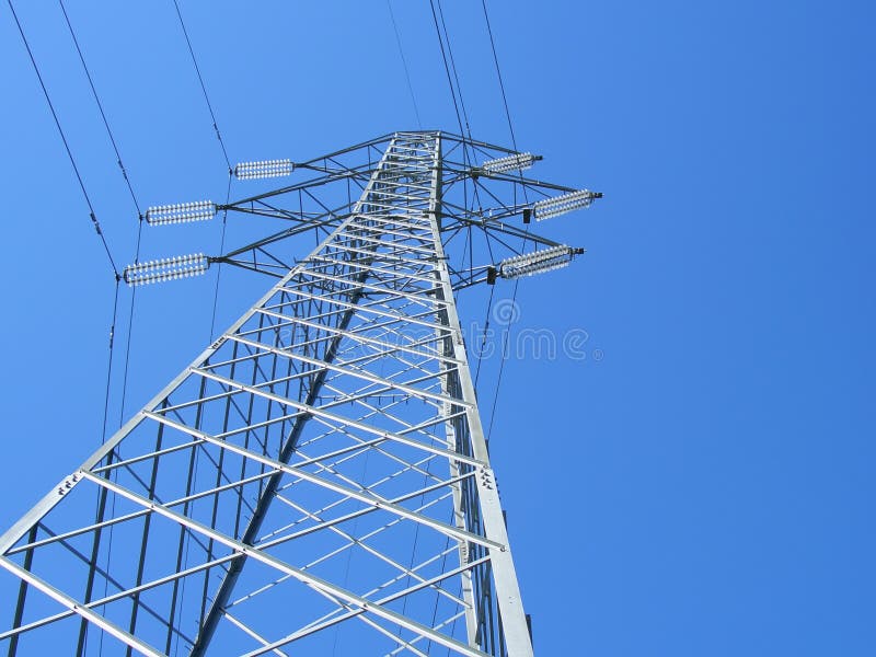 Powerline tower stock photo. Image of line, powercable - 2094844