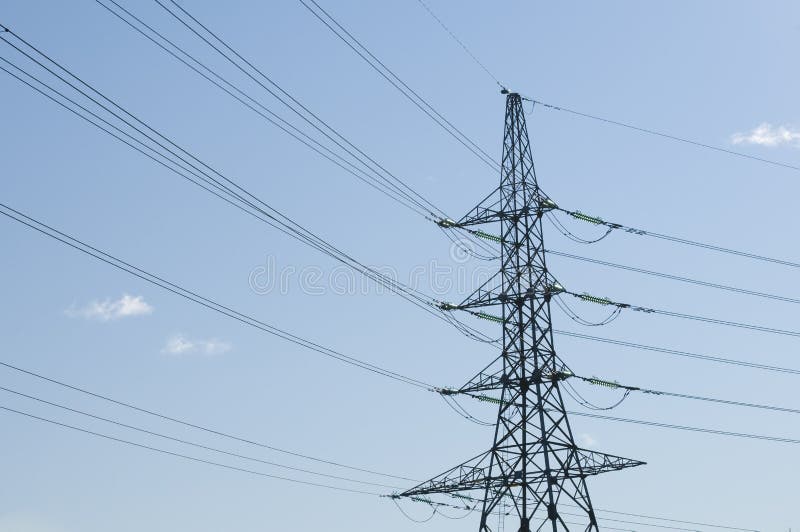 Powerline tower stock photo. Image of progress, horizontal - 27269648