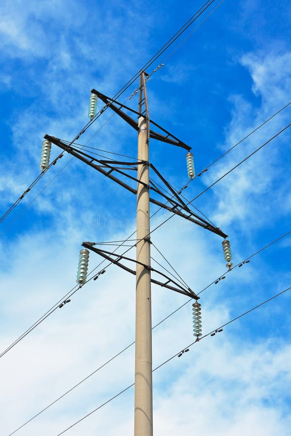 Electrical powerlines stock image. Image of high, electrical - 25216209