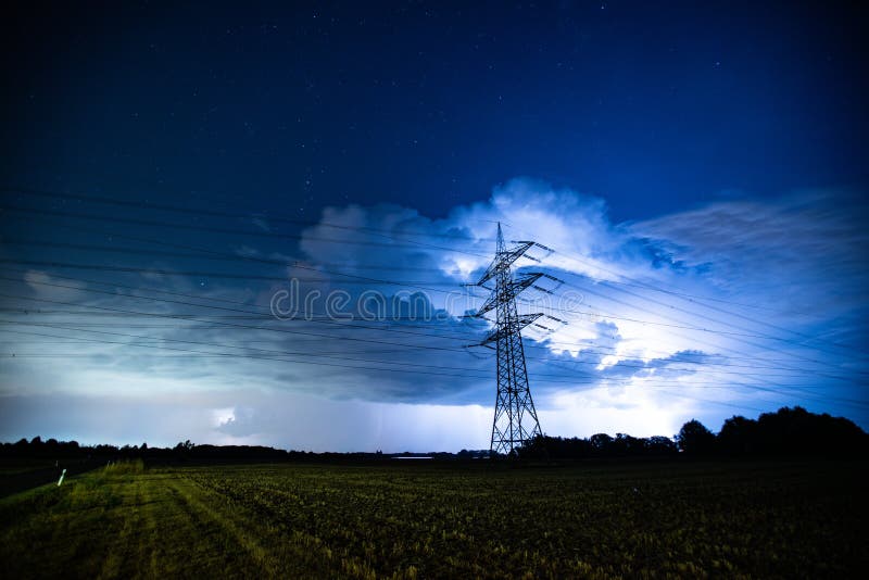 Thunderstorm Over a Field in Colorado Stock Image - Image of climate ...