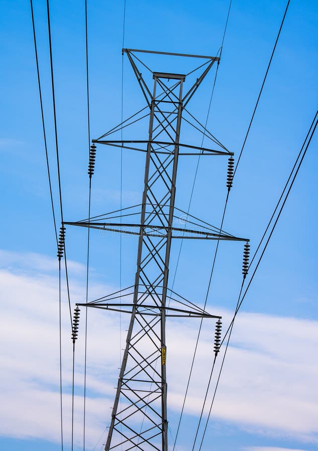Powerlines Structure stock image. Image of generator - 46220275